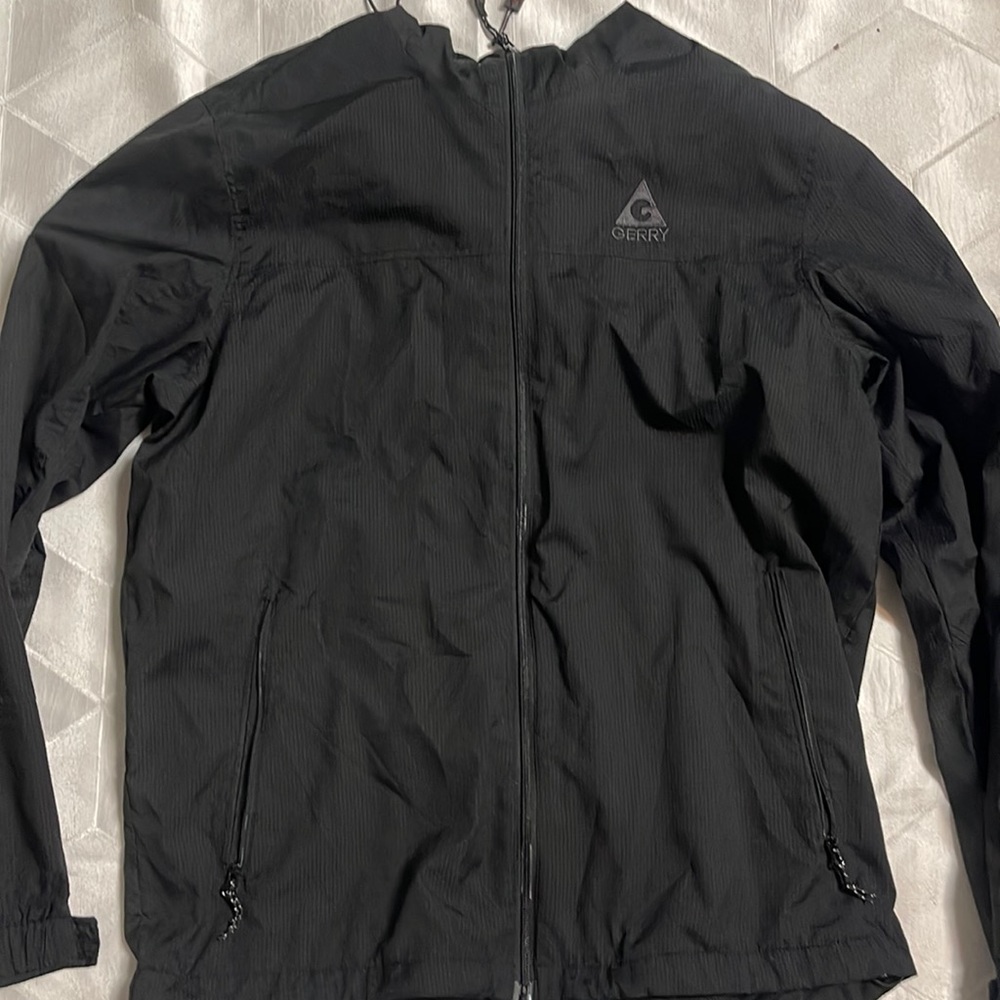 Black Medium Gerry Light Jacket Windbreaker - Gem